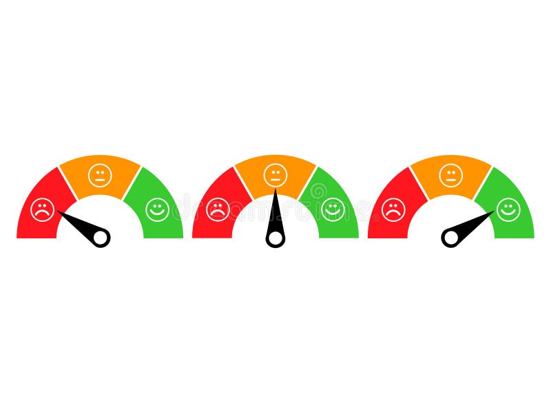 Set of Customer Satisfaction Meter Icon, Graph Rating Measure Business ... Set of Customer Satisfaction Meter Icon, Graph Rating Measure Business ...