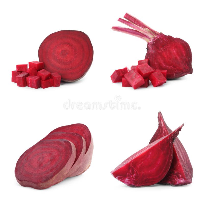 Set of Cut Fresh Beets on White Background Stock Photo - Image of fresh ...