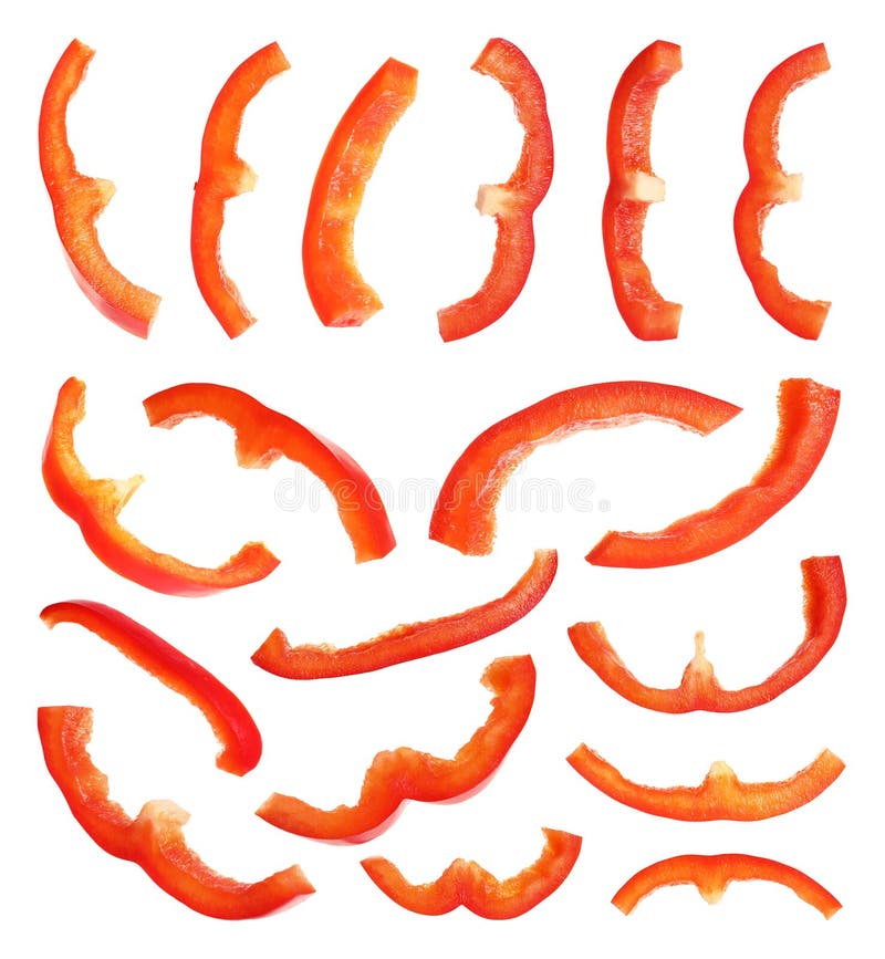 Fresh Cut Red Bell Pepper with Focus on Seeds Stock Image - Image of ...