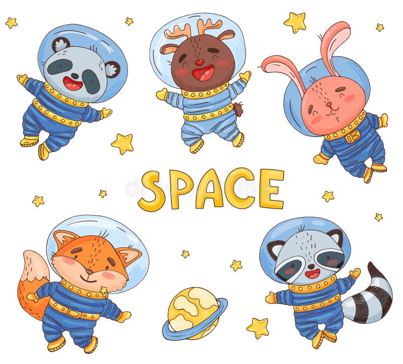Space Astronaut Animals Stock Illustrations – 976 Space Astronaut ...