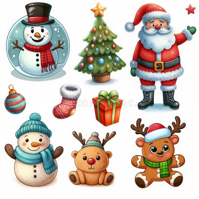 Cute Christmas Happy Ai Generated Stock Illustrations – 126 Cute ...