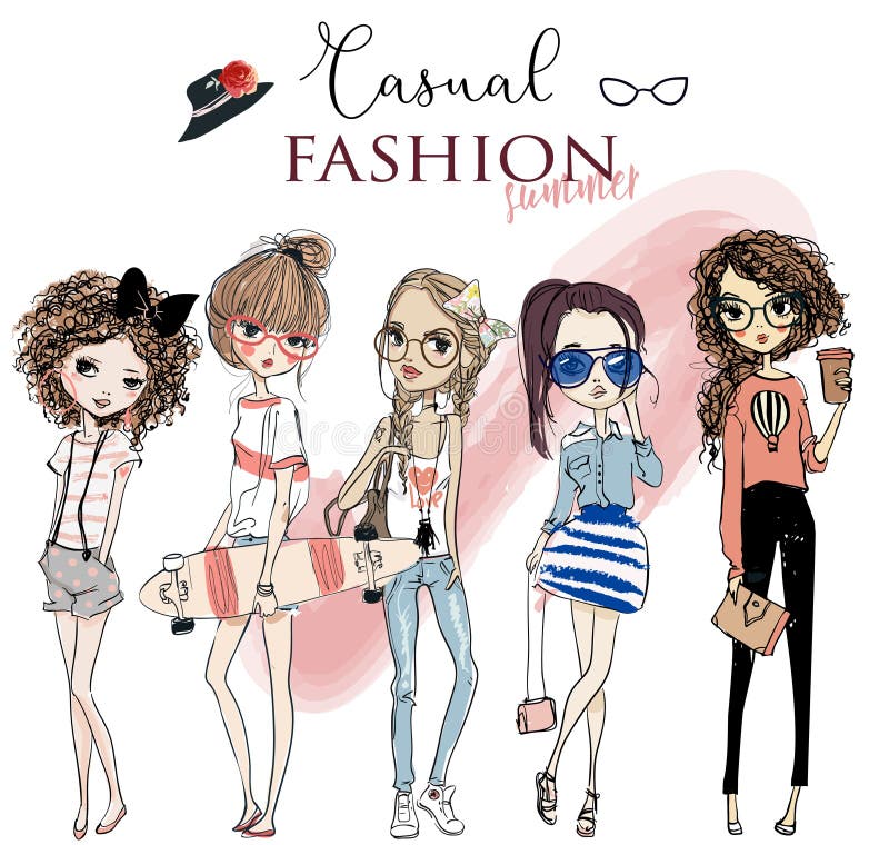 Cartoon Accessories Set Stock Illustrations – 26,829 Cartoon ...