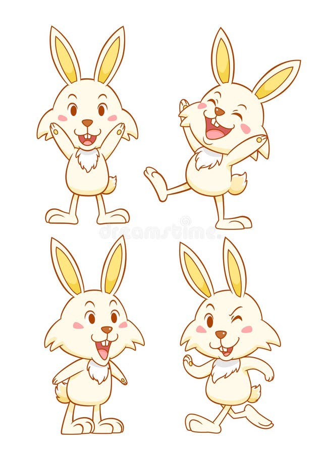 Cute Cartoon in Thai Traditional Costume. Stock Vector - Illustration ...