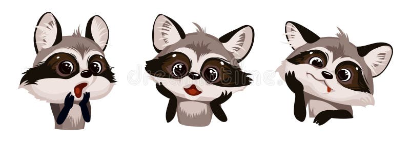 Surprised Raccoons Stock Illustrations – 14 Surprised Raccoons Stock ...