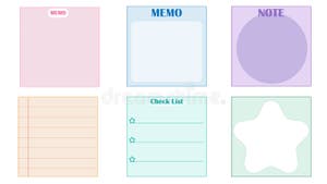 Set Of The Cute Colorful Notepad Memo Planner Reminder Journal Set Of The Cute Colorful Notepad Memo Planner Reminder Journal
