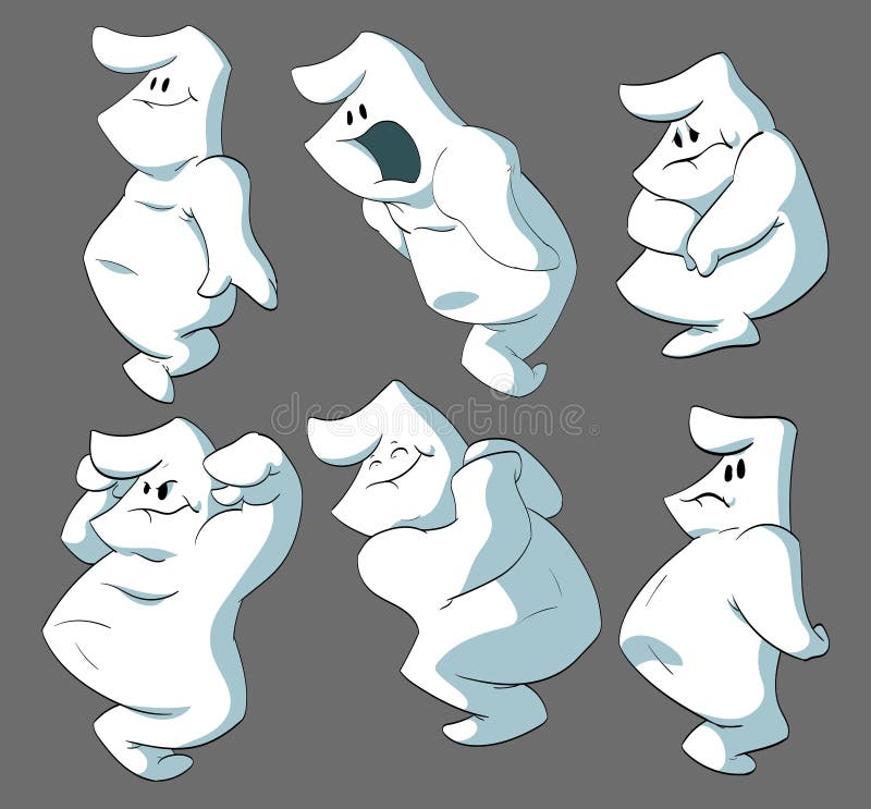 Cartoon Cool Funny Monster Characters Vector Set Stock Vector ...