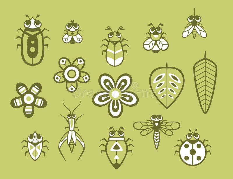 Cute Insect Vector Illustration Stock Vector - Illustration of clip ...