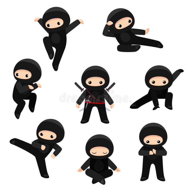 Ninja Meditation Stock Illustrations – 66 Ninja Meditation Stock ...