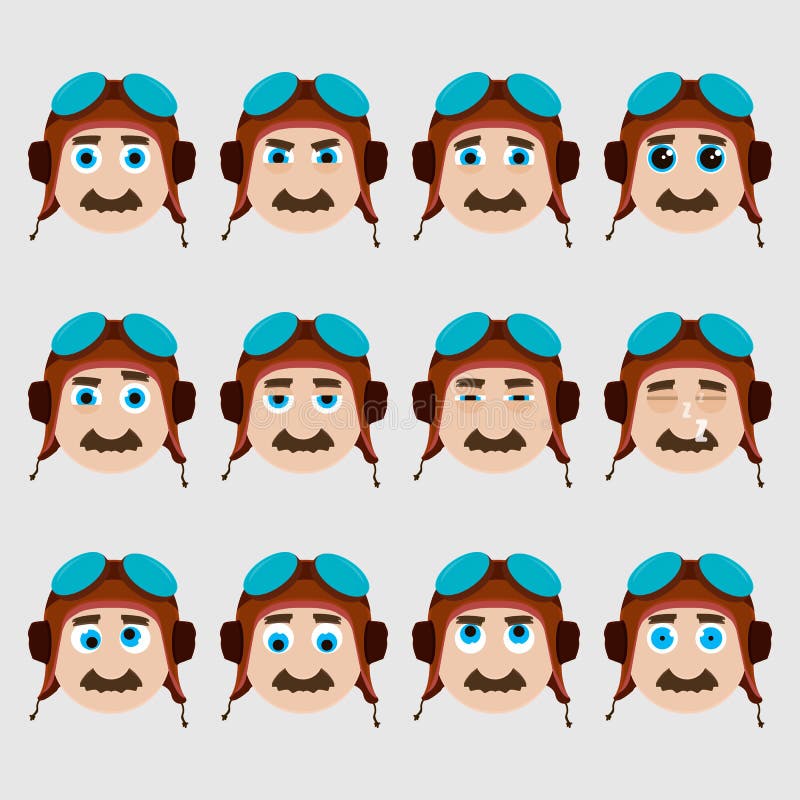 Pilot Emoticons Stock Illustrations – 10 Pilot Emoticons Stock ...