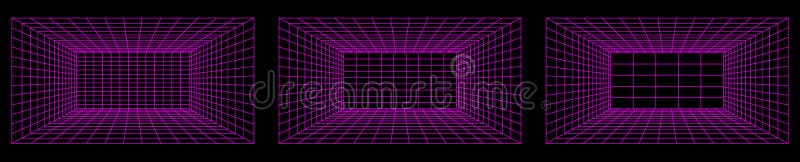 Set of cyber grid stock vector. Illustration of technology - 276006044