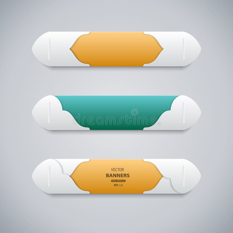 Set of 3d Islamic Design Banners ,headers for Web and Print Layout ...