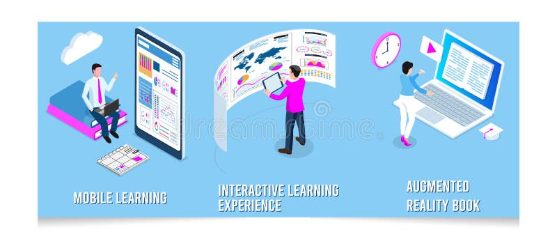 E Learning Isometric Infographics Stock Illustrations – 81 E Learning ...