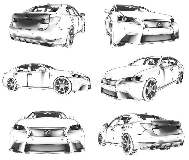Lexus Car Stock Illustrations – 201 Lexus Car Stock Illustrations ...