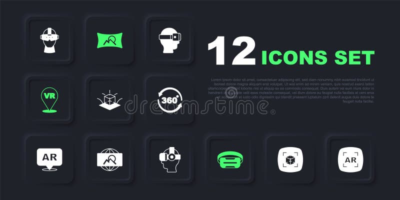 Set 3d Modeling, Augmented Reality AR, Virtual Glasses, Wide Angle ...