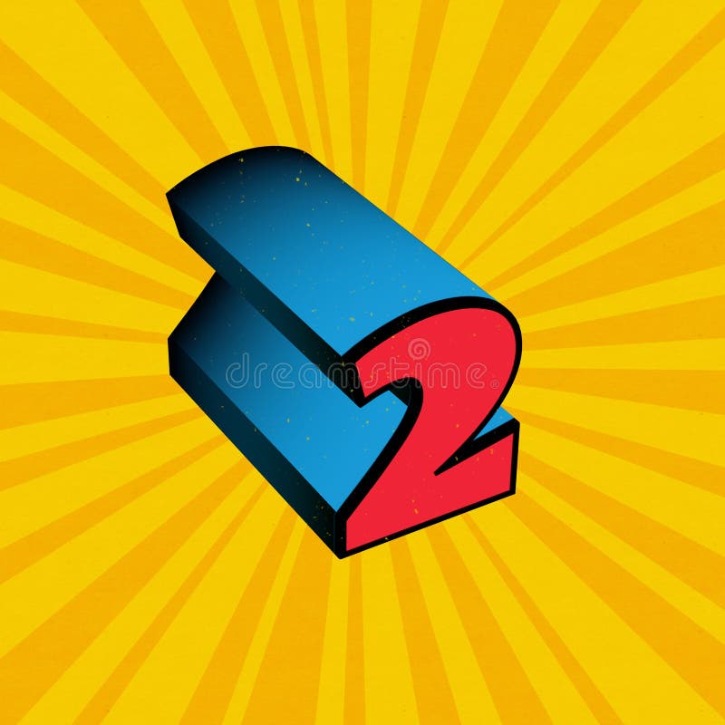 Set of 3d Numbers in Comic Style, 3d Rendering, Graphic Design and ...