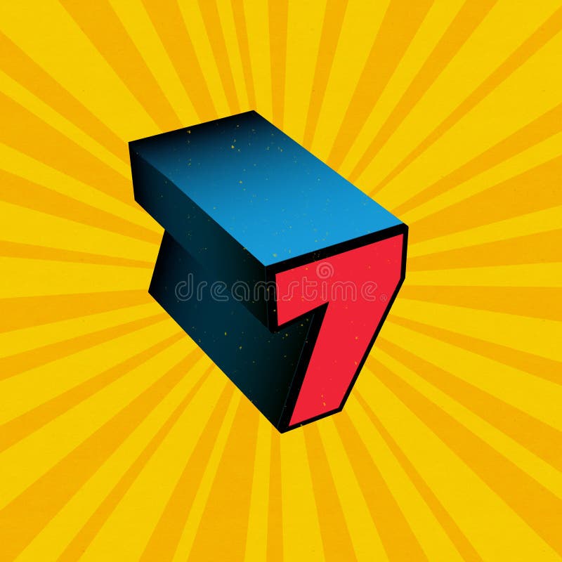 Set of 3d Numbers in Comic Style, 3d Rendering, Graphic Design and ...