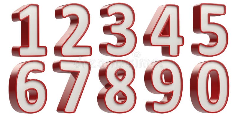 Red Plastic Numbers Stock Illustrations – 801 Red Plastic Numbers Stock ...