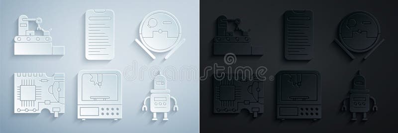 Set 3D Printer, Robot Vacuum Cleaner, Printed Circuit Board PCB ...