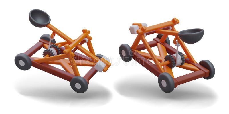 Realistic Catapult Stock Illustrations – 118 Realistic Catapult Stock ...