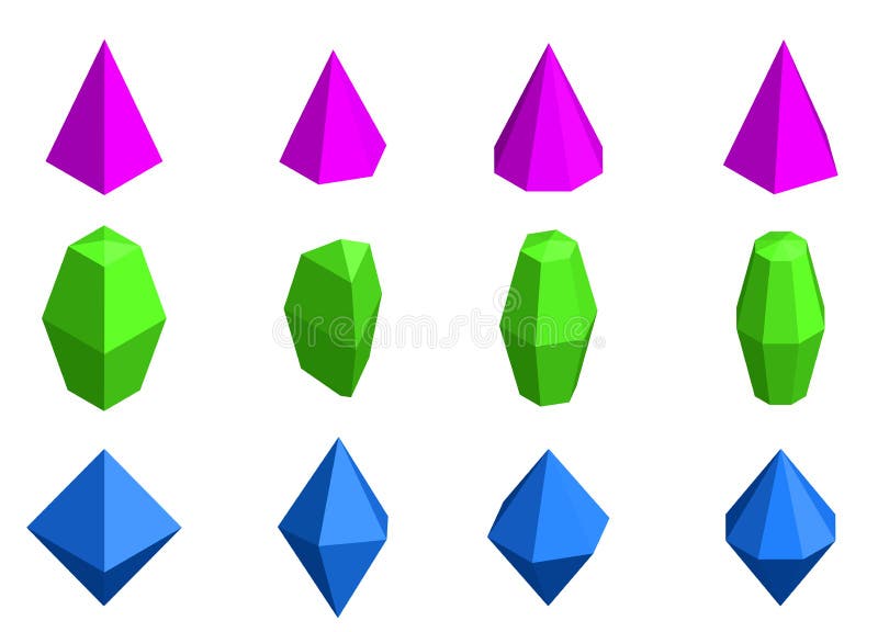 Set of 3D Realistic Vector Objects on White Background. Stock Vector ...