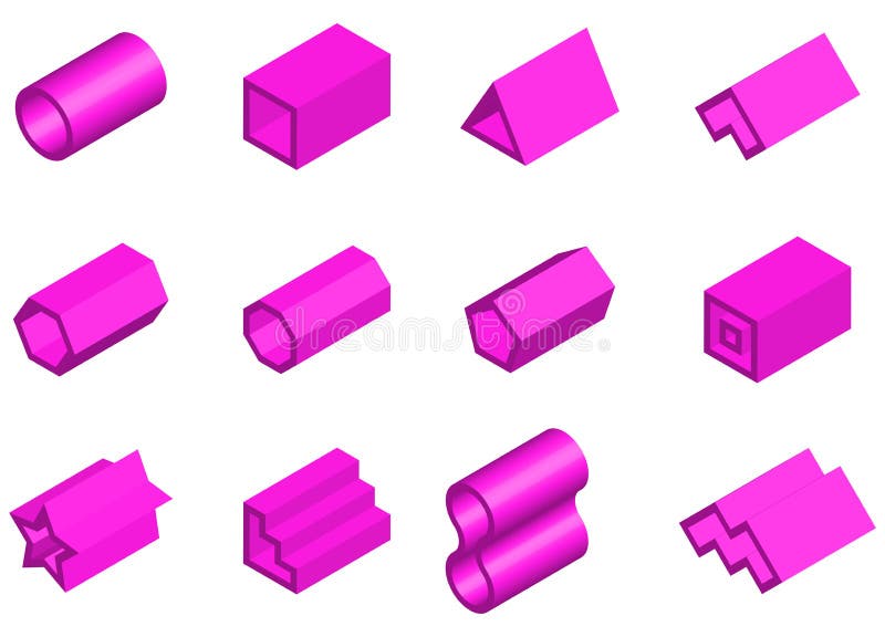 Set of 3D Realistic Vector Objects on White Background. Stock Vector ...