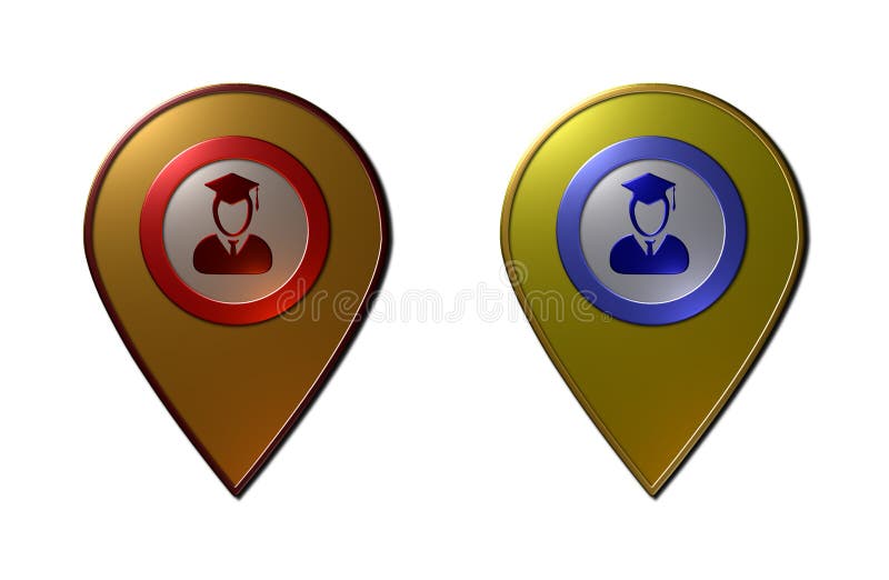 A Set of 2 - 3D Rendered Illustrations of Education Institution ...