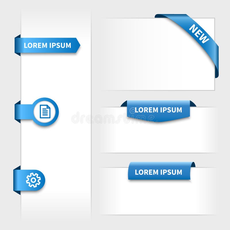 Set of 3d stickers tags stock vector. Illustration of icon - 43907981