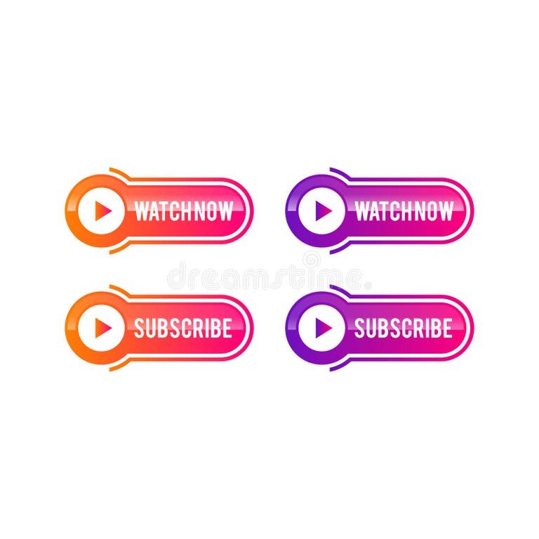 Set of 3d Web Buttons. Action Button, Hand Cursor Arrow Pointing Click ...