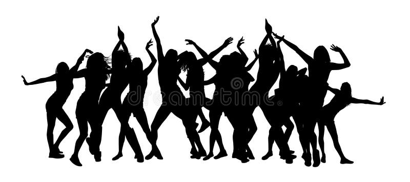 Set Dancing People. Vector Illustration Stock Vector - Illustration of ...