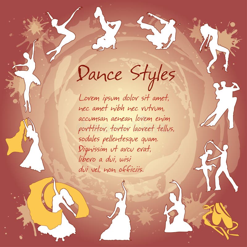 Set Dancing silhouettes stock vector. Illustration of costume - 78769607