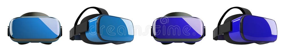 2 Set of Dark Light Blue Audio Stereo Visual Virtual Reality, Augmented ...