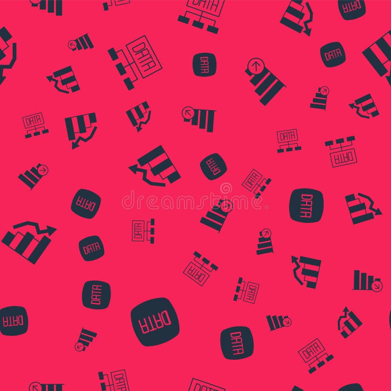 Set Data Analysis, Financial Growth and Decrease on Seamless Pattern ... Set Data Analysis, Financial Growth and Decrease on Seamless Pattern ...
