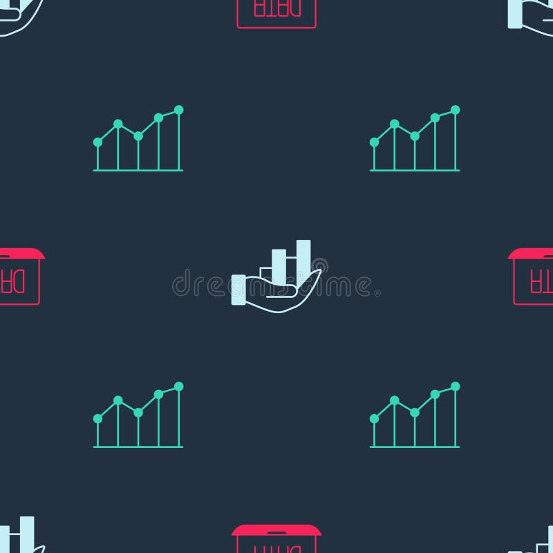 Set Data Analysis, Pie Chart Infographic and on Seamless Pattern ... Set Data Analysis, Pie Chart Infographic and on Seamless Pattern ...