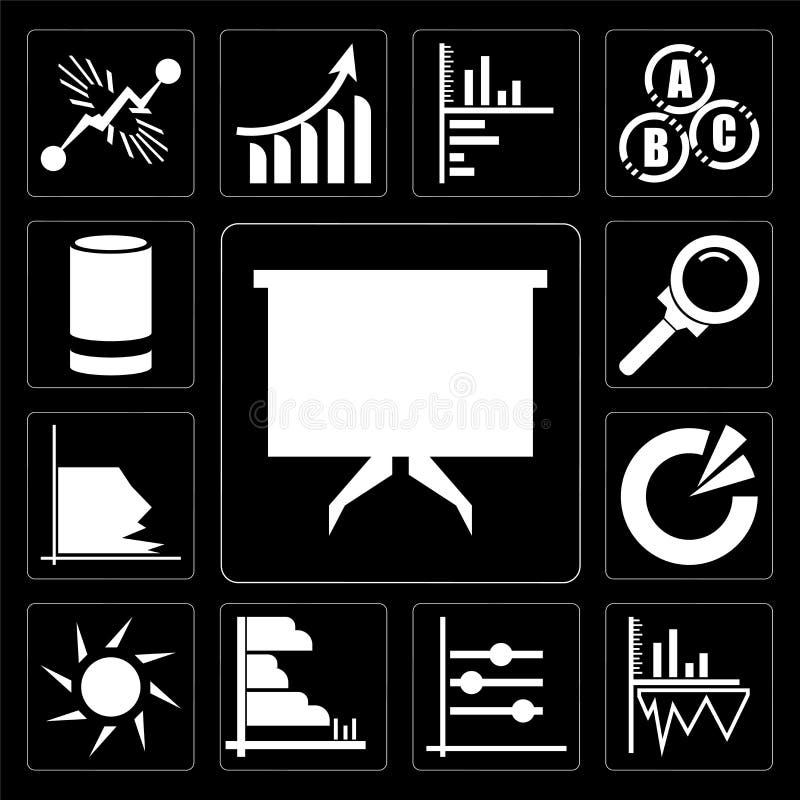 Set of Data Analytics Presentation Screen, Analytics, Box Plot Graphic ...