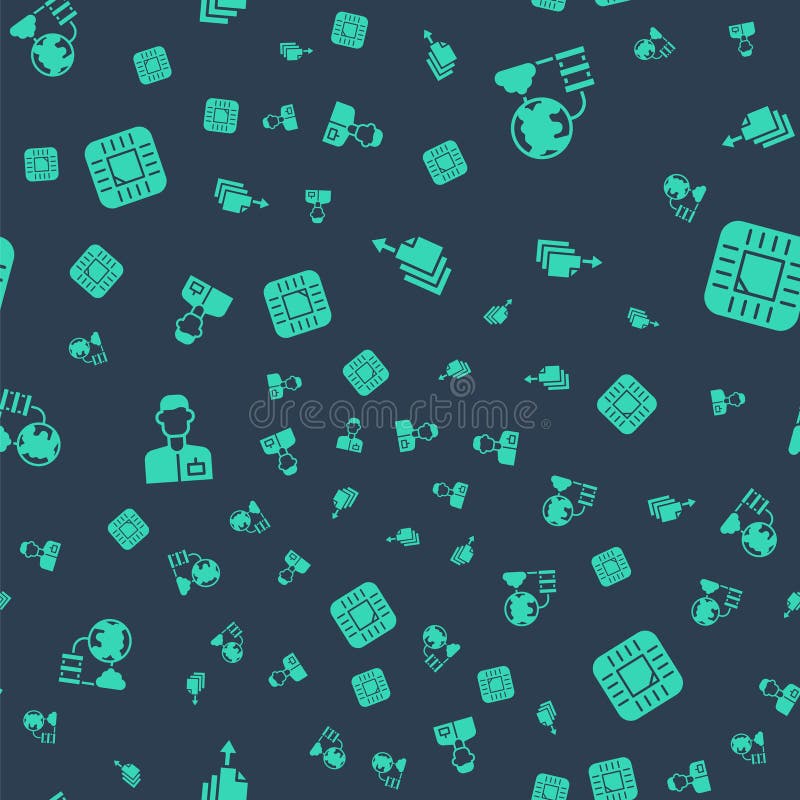 Set Data Export, Network Cloud Connection, Analyst Engineer and Processor with CPU on Seamless ...