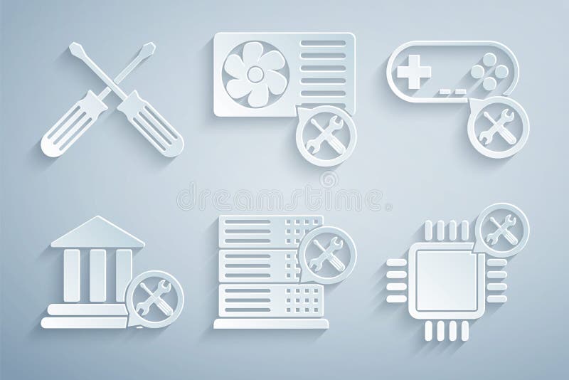 Set Database Server Service, Gamepad, Bank Building, Processor, Air ... Set Database Server Service, Gamepad, Bank Building, Processor, Air ...