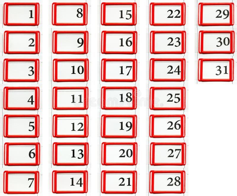 Set of dates stock image. Image of management, collection - 82820413