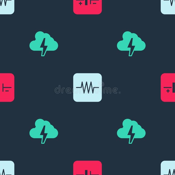 Set DC Voltage Source, Resistor in Electronic Circuit and Cloud and ...
