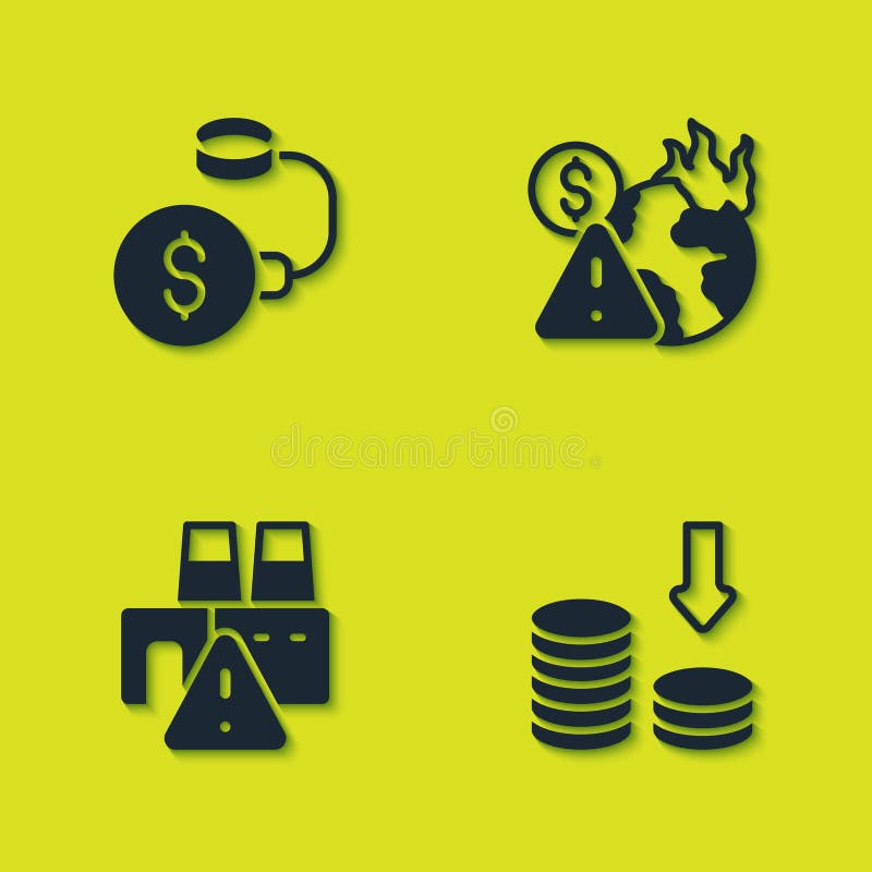 Set Debt Ball Chained To Coin, Dollar Rate Decrease, Shutdown of Factory and Global Economic ...