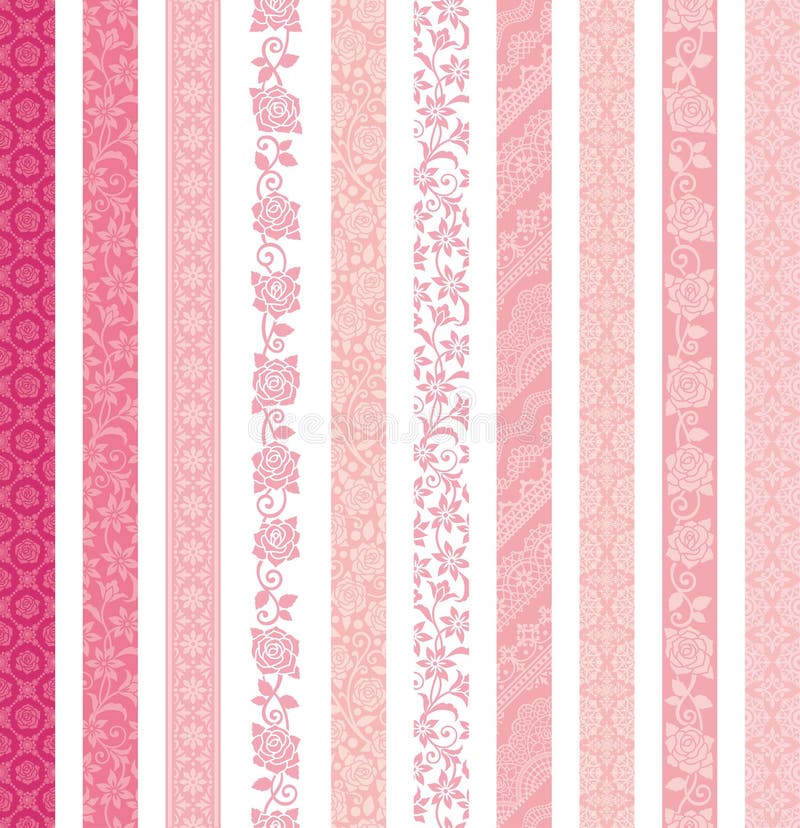 Set of Decorative Banners. Lace Trims. Stock Vector - Illustration of ...