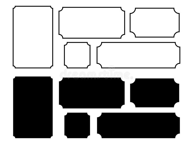 Ornate Rectangular Frame Black White Stock Illustrations – 926 Ornate ...