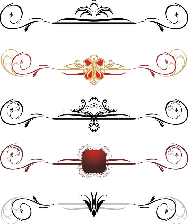 Set of gothic borders stock vector. Illustration of halloween - 21494204