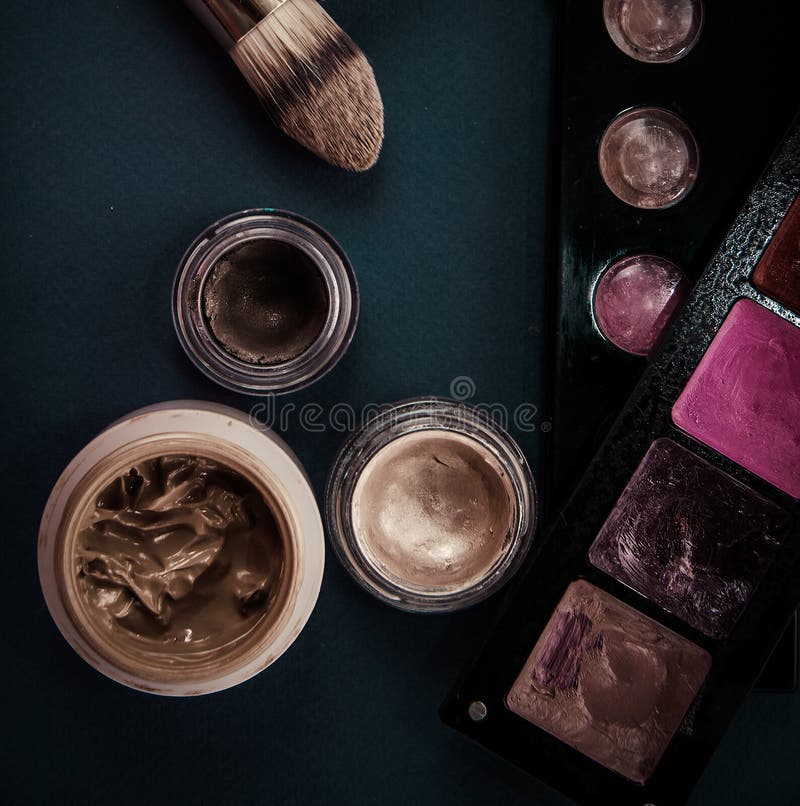 Set of Decorative Cosmetics Stock Photo - Image of nail, decorative ...