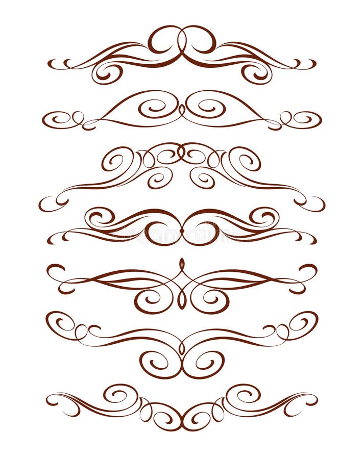 Set of Decorative Elements.Vector Illustration.Well Built for Easy ...
