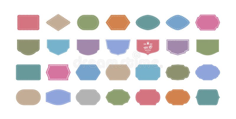 Set of Decorative Frames, Labels, Tags. Decorative Frames of Different ...