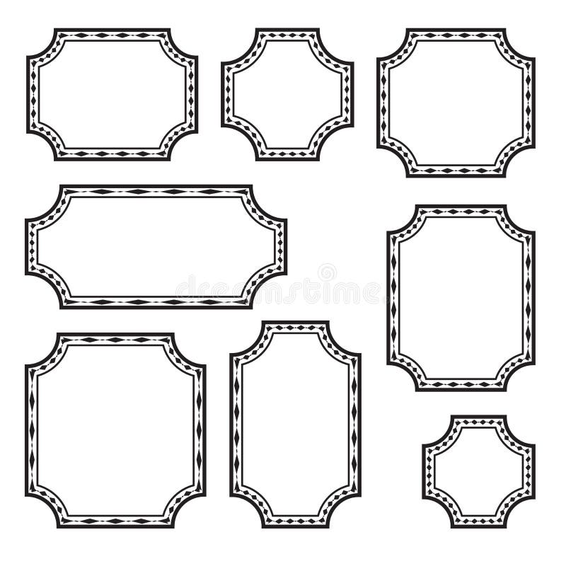 Victorian frames stock vector. Illustration of classical - 18859392