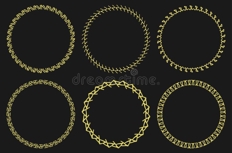 Decorative Braided Circle Border Stock Illustrations – 639 Decorative ...