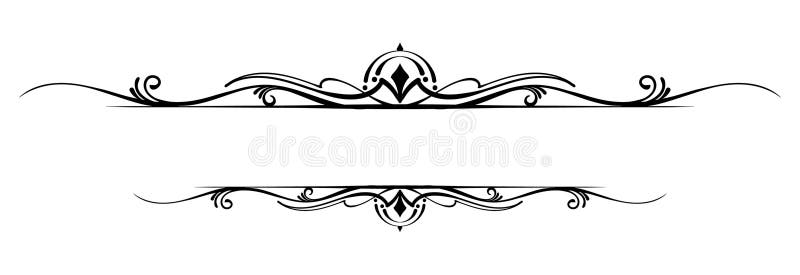 Set of Decorative Vintage Title Frames and Borders Set and Vector ...