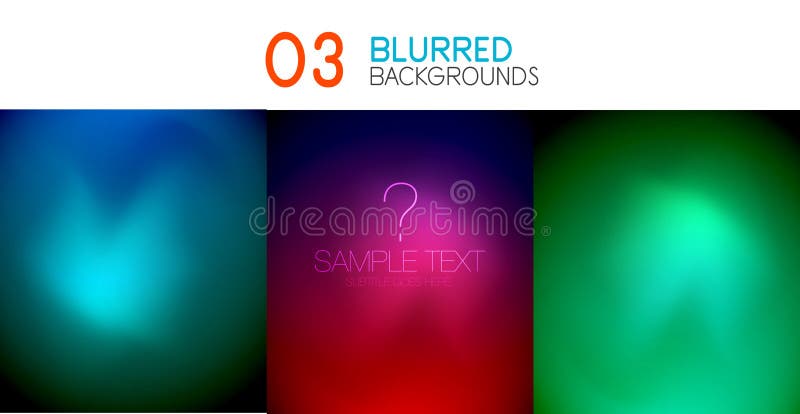 Set of Deep Color Blurred Mesh Wallpapers Stock Vector - Illustration ...