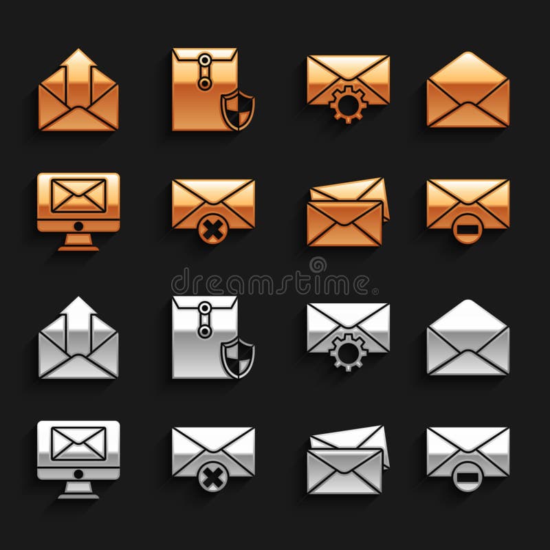 Set Delete Envelope, Envelope, Monitor and, Setting, Outgoing Mail and ...